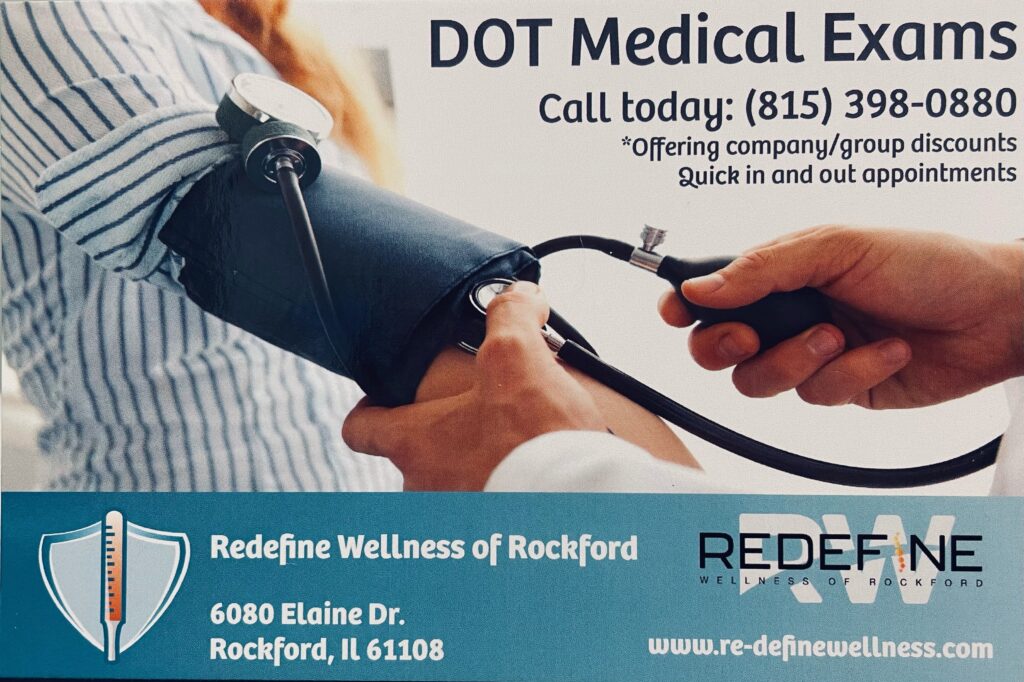 DOT Physical Exams in Rockford, IL | Redefine Wellness of Rockford